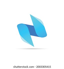 N Letter Abstract Logo Template Abstract Stock Vector (Royalty Free ...
