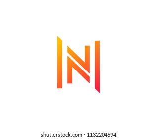 Initial Letter Ini Logo Template Design Stock Vector (Royalty Free ...