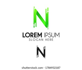 Letter Nia Logo Vector Design Illustration Stock Vector (Royalty Free ...