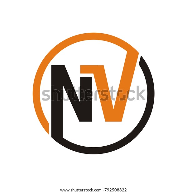 N Logo Nv Logo Design Template: เวกเตอร์สต็อก (ปลอดค่าลิขสิทธิ์ ...