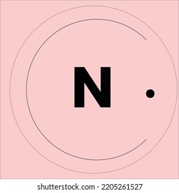 N Name Logo Use Wallpaper Laptop Stock Vector (Royalty Free) 2205261527 ...