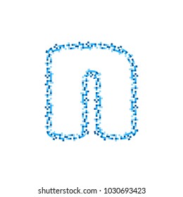 N Pixel Letter Logo Icon Design Stock Vector (Royalty Free) 1030693423 ...