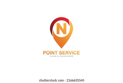 N Point Logo Design Inspiration Vector Stock Vector (Royalty Free ...
