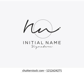 N N Signature Initial Logo Template Stock Vector (Royalty Free ...