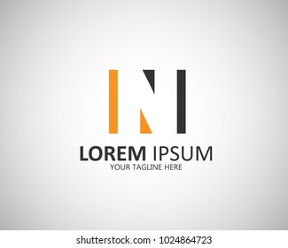 N Simple Letter Logo Stock Vector (Royalty Free) 1024864723 | Shutterstock