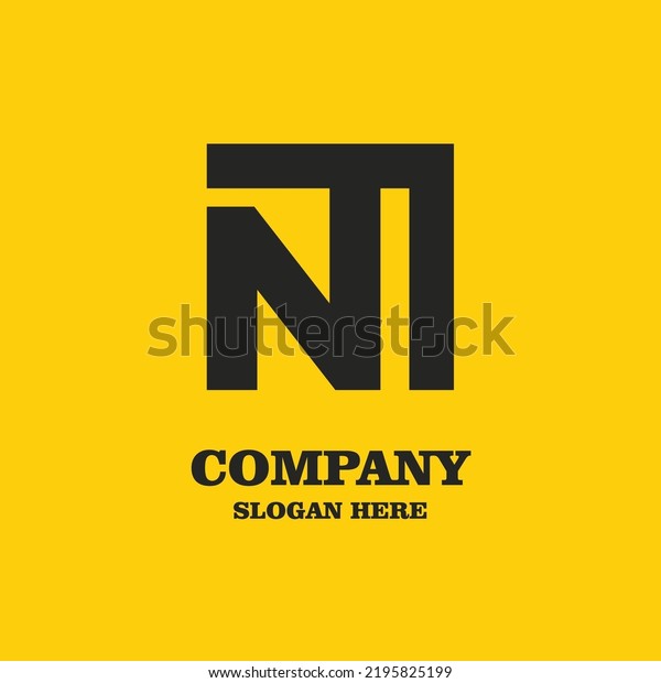 N T Alphabet Monogram Logo Logo Stock Vector (Royalty Free) 2195825199 ...