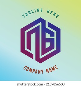 N6 Lettering Logo Simple Easy Understand Stock Vector (Royalty Free ...