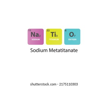 Na2ti3o7 Sodium Metatitanate Molecule Simple Molecular Stock Vector ...