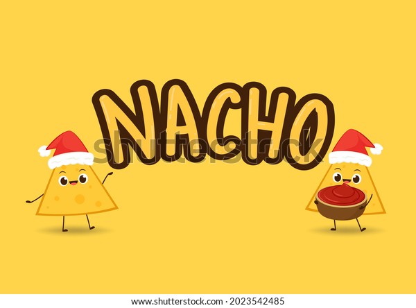 Nacho Character Design Nachos On White Stock Vector (Royalty Free ...