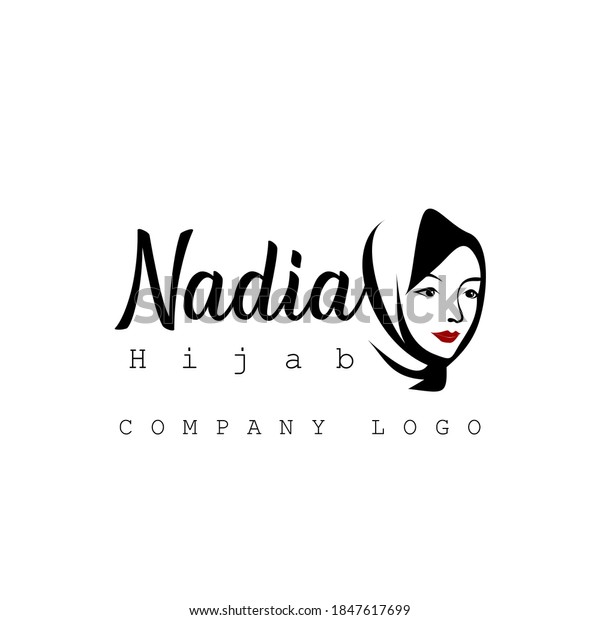 Nadia Company Logo Vector Hijabs Style Stock Vector (Royalty Free ...