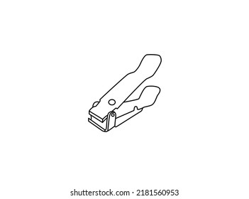 Nail Cutter Vector Line Art Design Stock Vector (Royalty Free ...
