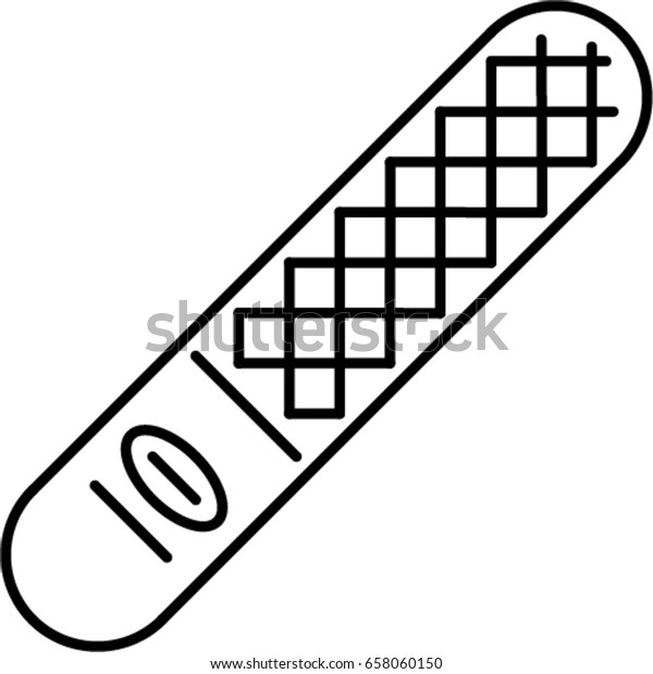Nail File Outline Icon Stock Vector (Royalty Free) 658060150 | Shutterstock