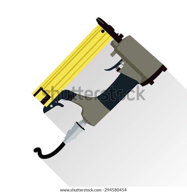 Nail Gun Vector Isolated On White Stock Vector (Royalty Free) 294580454