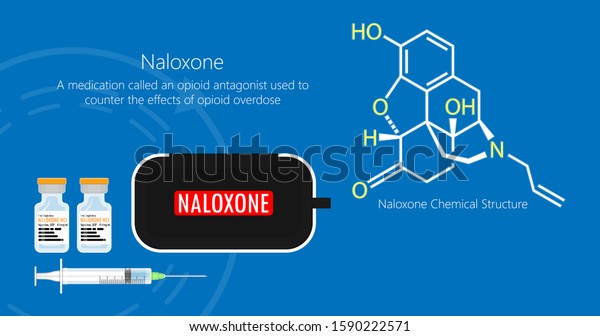 Naloxone Used Block Effects Opioids Medication Stock Vector (Royalty ...