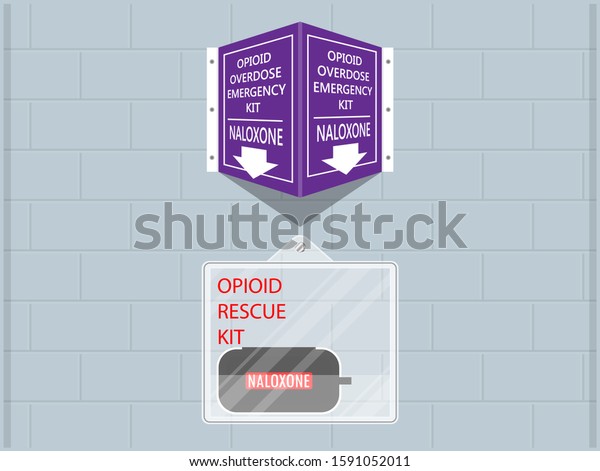 Naloxone Used Block Effects Opioids Medication Stock Vector (Royalty ...