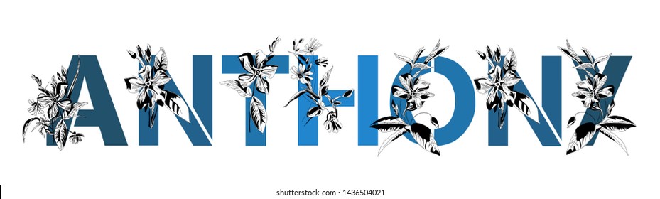 168 Anthony Name Image Images, Stock Photos & Vectors | Shutterstock