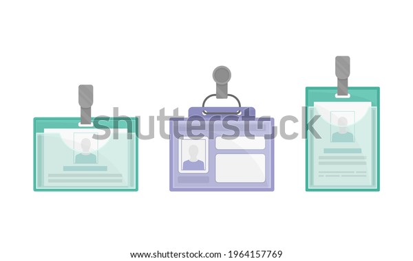 Name Badges Name Tags Made Lightweight Stock Vector (Royalty Free ...