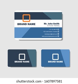 Vektor Stok Name Card Background Design Template Isolated (Tanpa ...