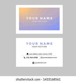 Name Card Vector Graphic Design Stock Vector (Royalty Free) 1433168561 ...