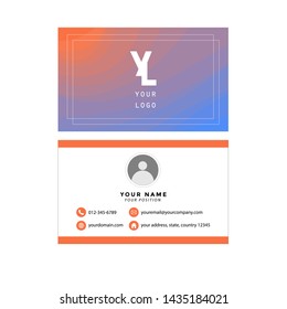 Name Card Vector Graphic Design Stock Vector (Royalty Free) 1433168546 ...