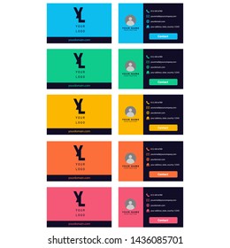Name Card Vector Graphic Design Stock Vector (Royalty Free) 1436085701 ...