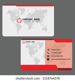 Name Card World Map Vector Graphic : image vectorielle de stock (libre ...