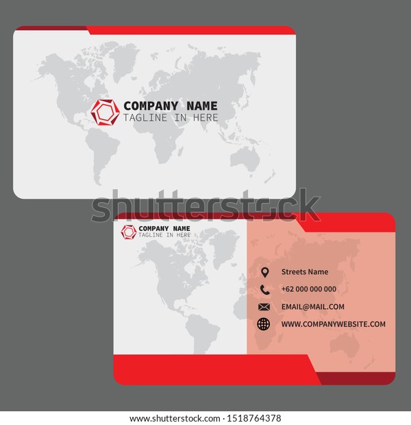 Name Card World Map Vector Graphic : image vectorielle de stock (libre ...