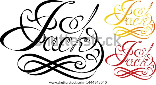 Name Jack Made Vector Use Various Stock Vector (Royalty Free ...