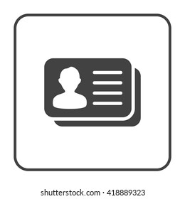 Name Tag Icon Stock Vector (Royalty Free) 498976984