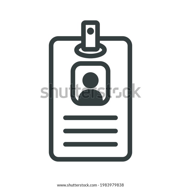Name Tag Icon Flat Vector Illustration Stock Vector (Royalty Free ...
