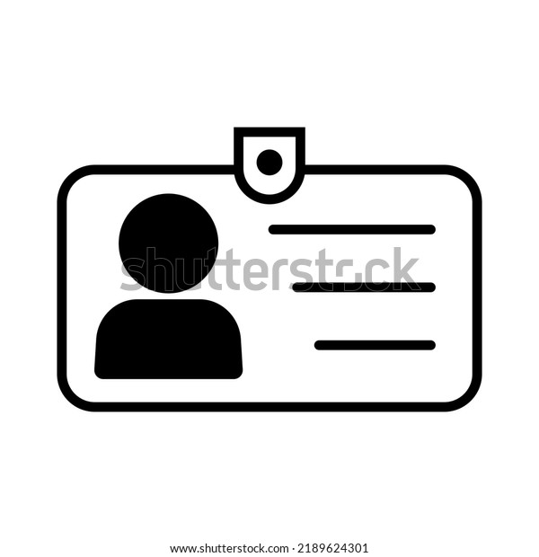 Name Tag Icon Persons Identification Card: เวกเตอร์สต็อก (ปลอดค่า ...