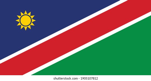 Namibia Flag National Emblem Graphic Element Stock Vector (Royalty Free ...