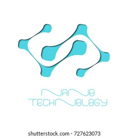 Nano Technology Logo Nano Vector Illustration Stock Vector (Royalty ...