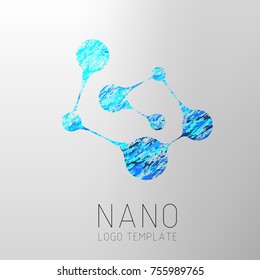 Nanotechnology Creative Logo Design Vector Logo Stock Vector (Royalty ...