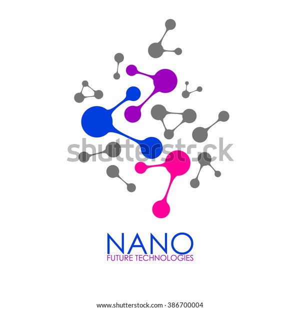 Nanotechnology Nano Logo Template Design Logo 스톡 벡터(로열티 프리) 386700004 ...