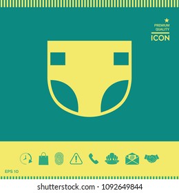 Nappy Icon Symbol Stock Vector (Royalty Free) 1098200099