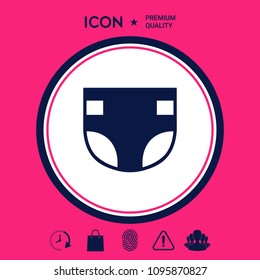 Nappy Icon Symbol Stock Vector (Royalty Free) 1095870827 | Shutterstock