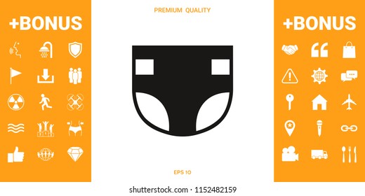 Nappy Icon Symbol Stock Vector (Royalty Free) 1155600961 | Shutterstock