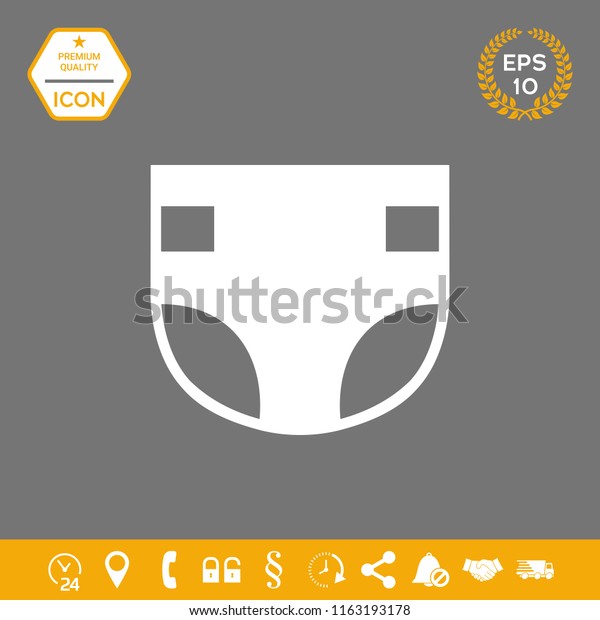 Nappy Icon Symbol Stock Vector (Royalty Free) 1163193178 | Shutterstock