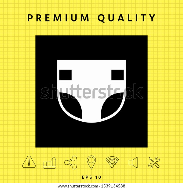 Nappy Icon Symbol Graphic Elements Your Stock Vector (Royalty Free ...