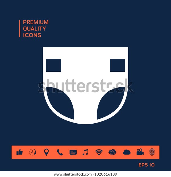 Nappy Symbol Icon Stock Vector (Royalty Free) 1020616189