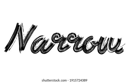Nervous Black Text Hand Written Brush Stock Vector (Royalty Free ...