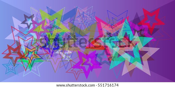 Narrow Stars Vector Background Above Miracle Stock Vector (Royalty Free ...