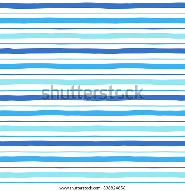 Narrow Wide Hand Drawn Stripes Seamless Stock Vector (Royalty Free ...