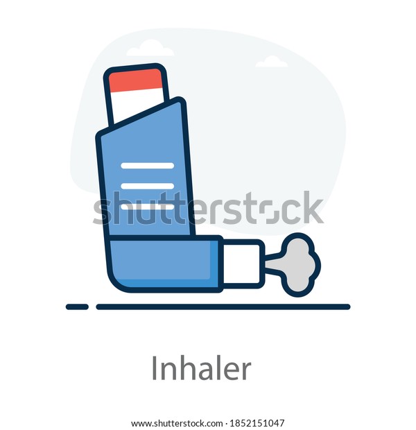 Nasal Inhaler Icon Modern Flat Style Stock Vector (Royalty Free ...