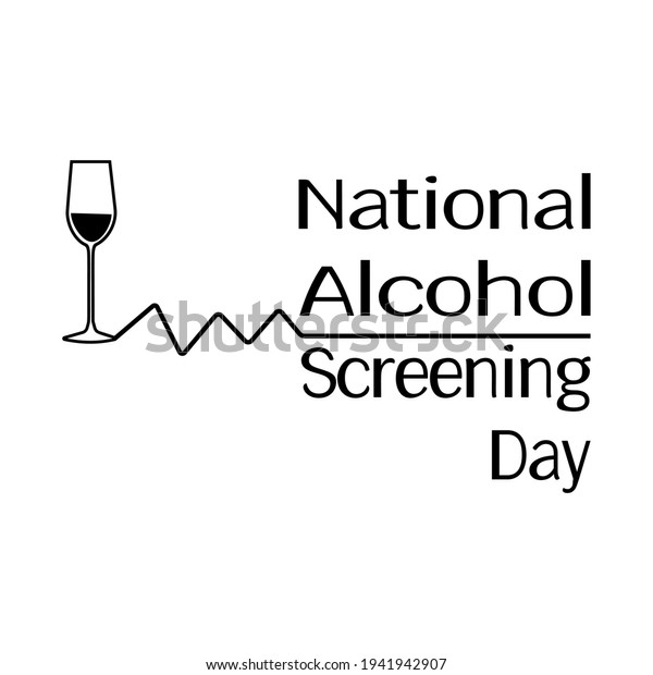 National Alcohol Screening Day Idea Banner Stock Vector (Royalty Free ...
