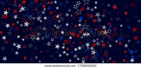 National American Stars Vector Background Usa Stock Vector (Royalty ...