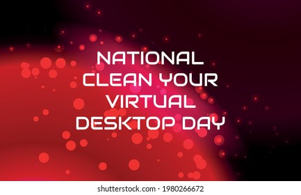 National Clean Your Virtual Desktop Day Stock Vector (Royalty Free ...