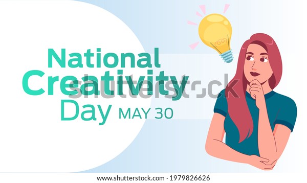 National Creativity Day On May 30 Stock Vector (Royalty Free ...