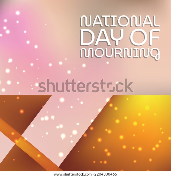National Day Mourning Design Suitable Greeting Stock Vector (Royalty ...